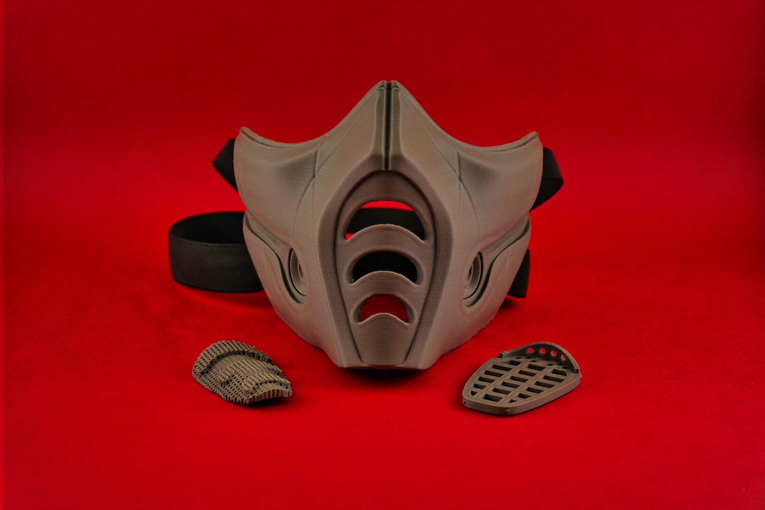 MK Sub Zero Mask - Respirator Type Mortal Combat Mask - Handmade Fan ...