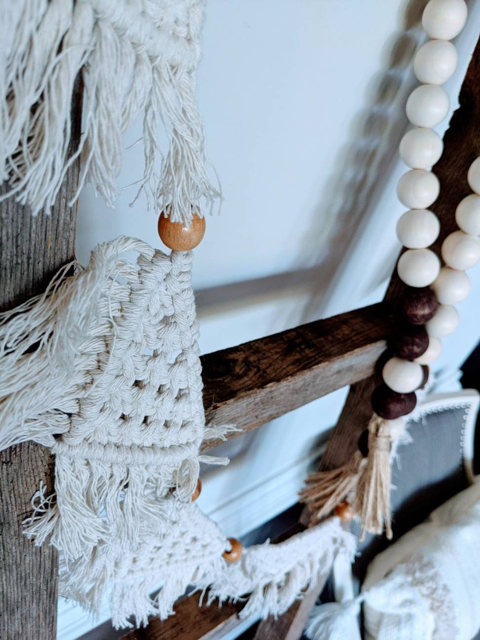 Macrame Banner Modern Macrame Bunting Boho Home Garland - Etsy