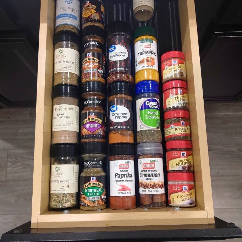 Spice Drawer Organizer - Etsy