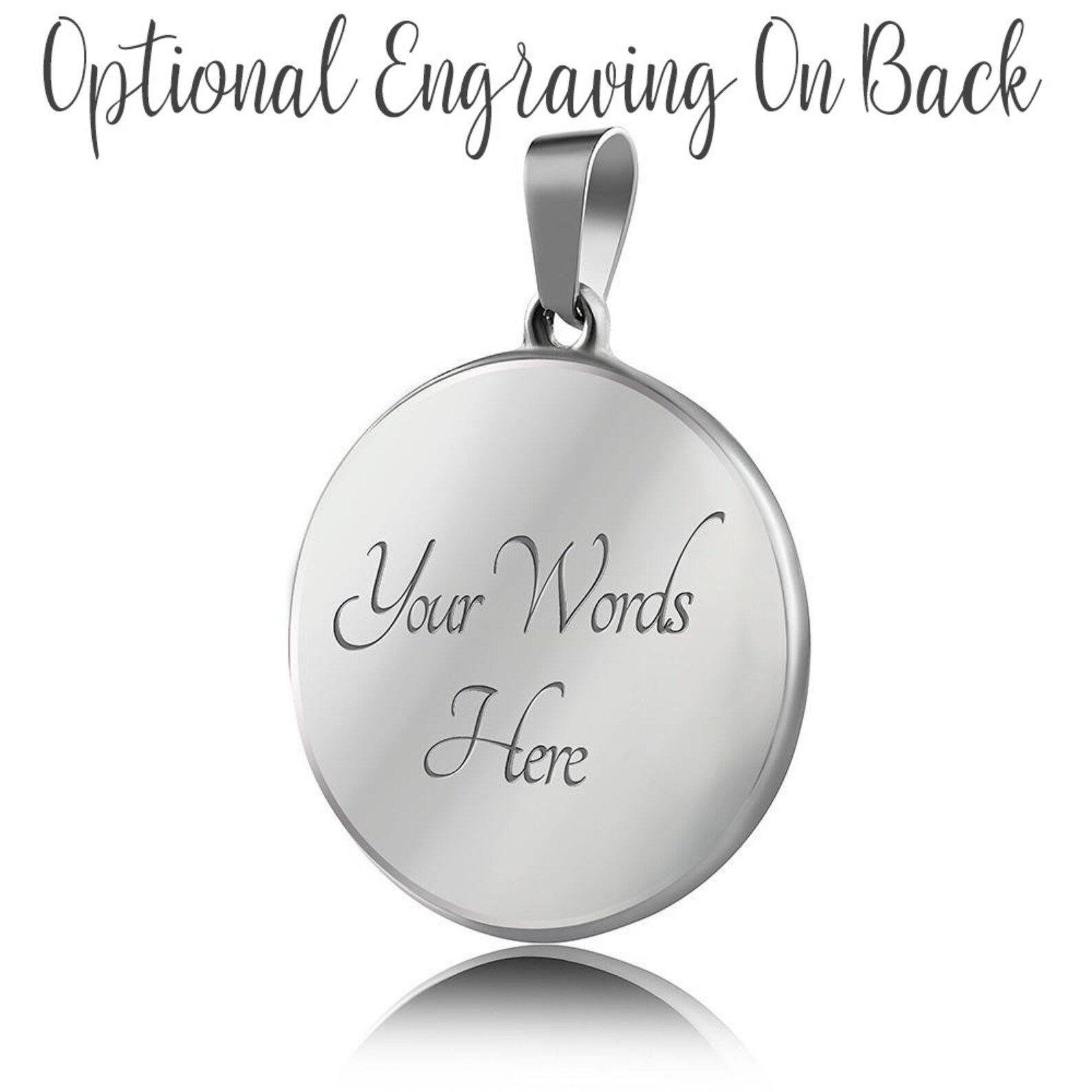 Mother to Son Pendant Necklace Optional Engraving on Back - Etsy