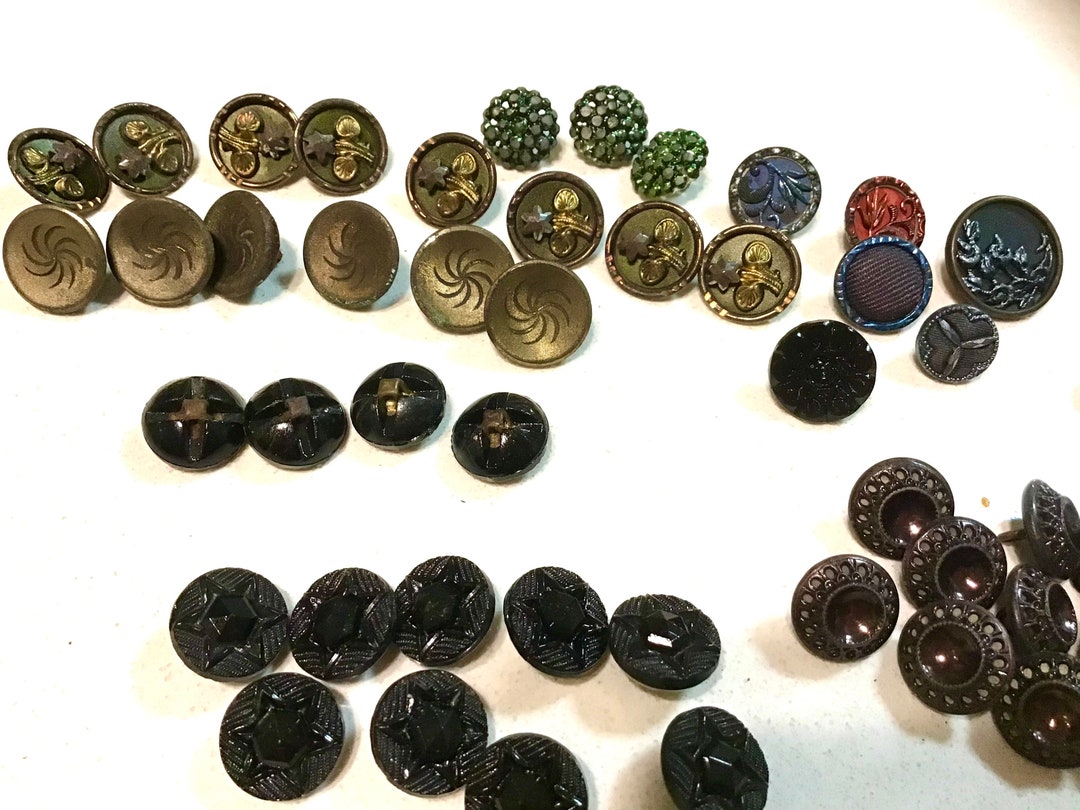 Antique Button Collection - Etsy