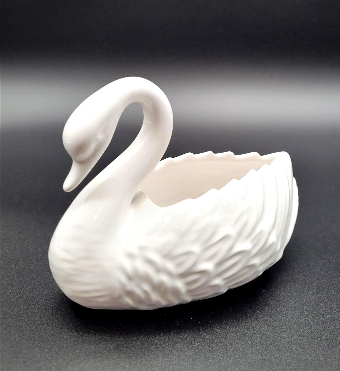 Neuwirth Pottery Swan Planter- Portugal - Etsy