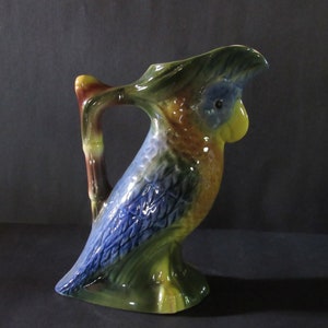 Colorful Vintage California Art Pottery Parrot Pitcher or Vase - Etsy