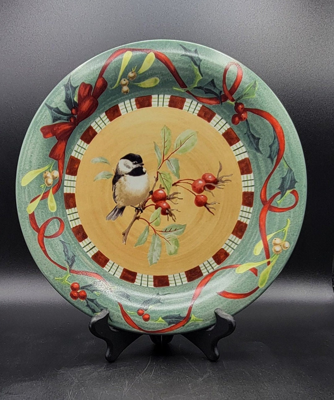 Lennox Winter Greetings 10 3/4" Dinner Plate - Etsy