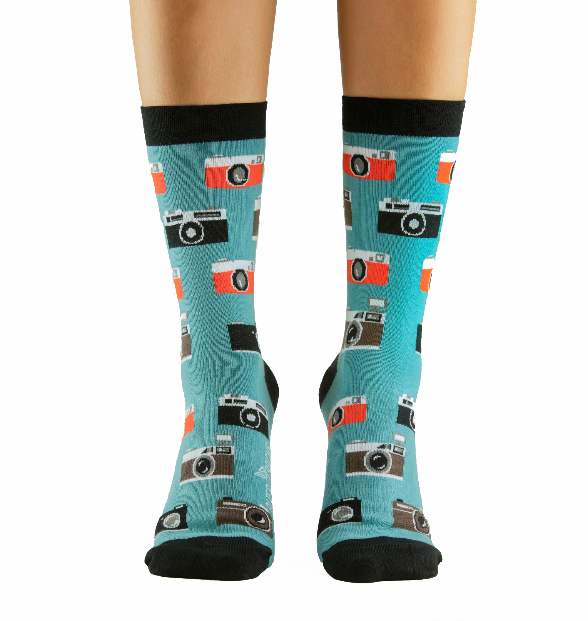 Photographer Gift Socks | Vintage Camera Print Socks | Fun Socks ...