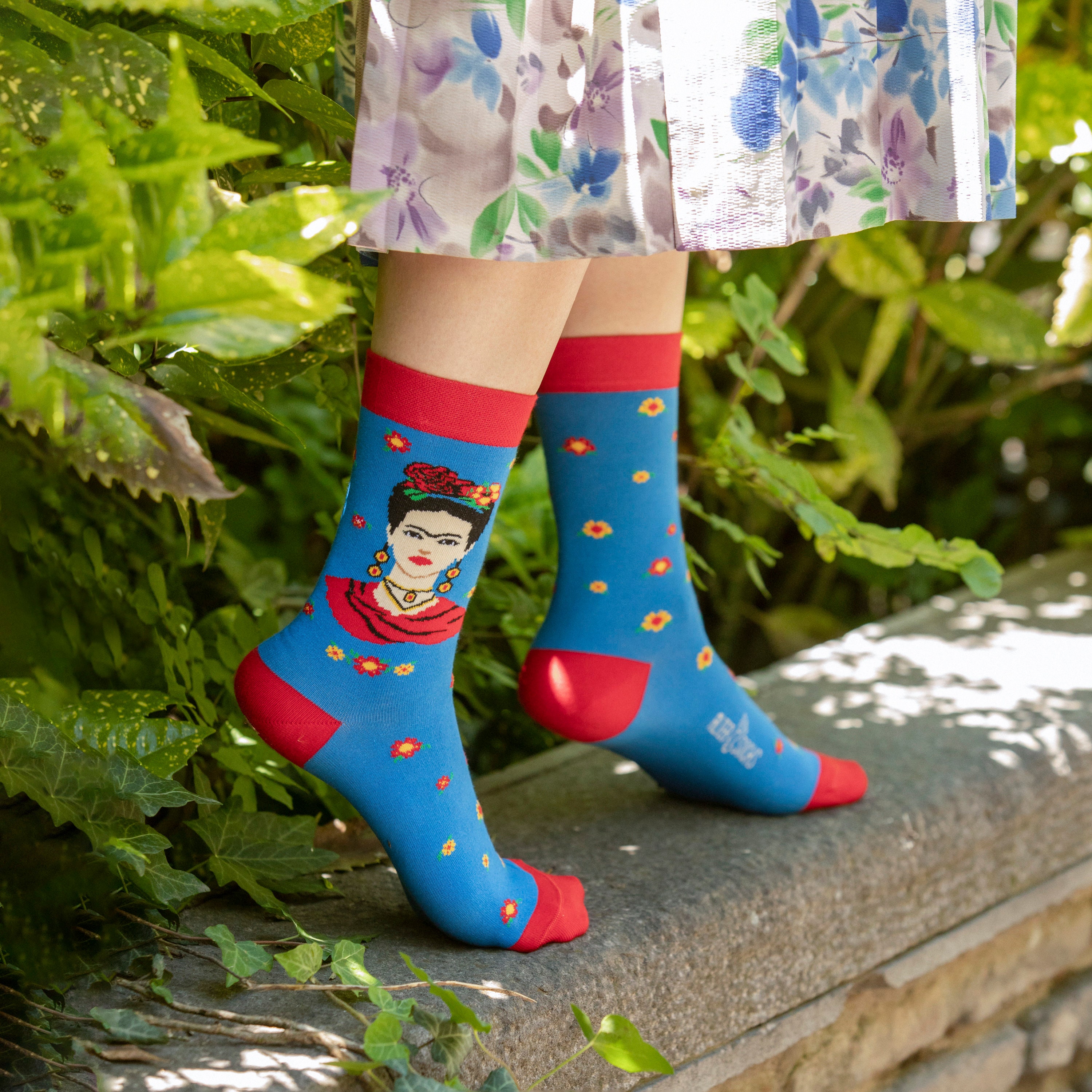 Frida Kahlo Socks Cute Socks Frida Kahlo Print Frida Kalho Funny Socks ...