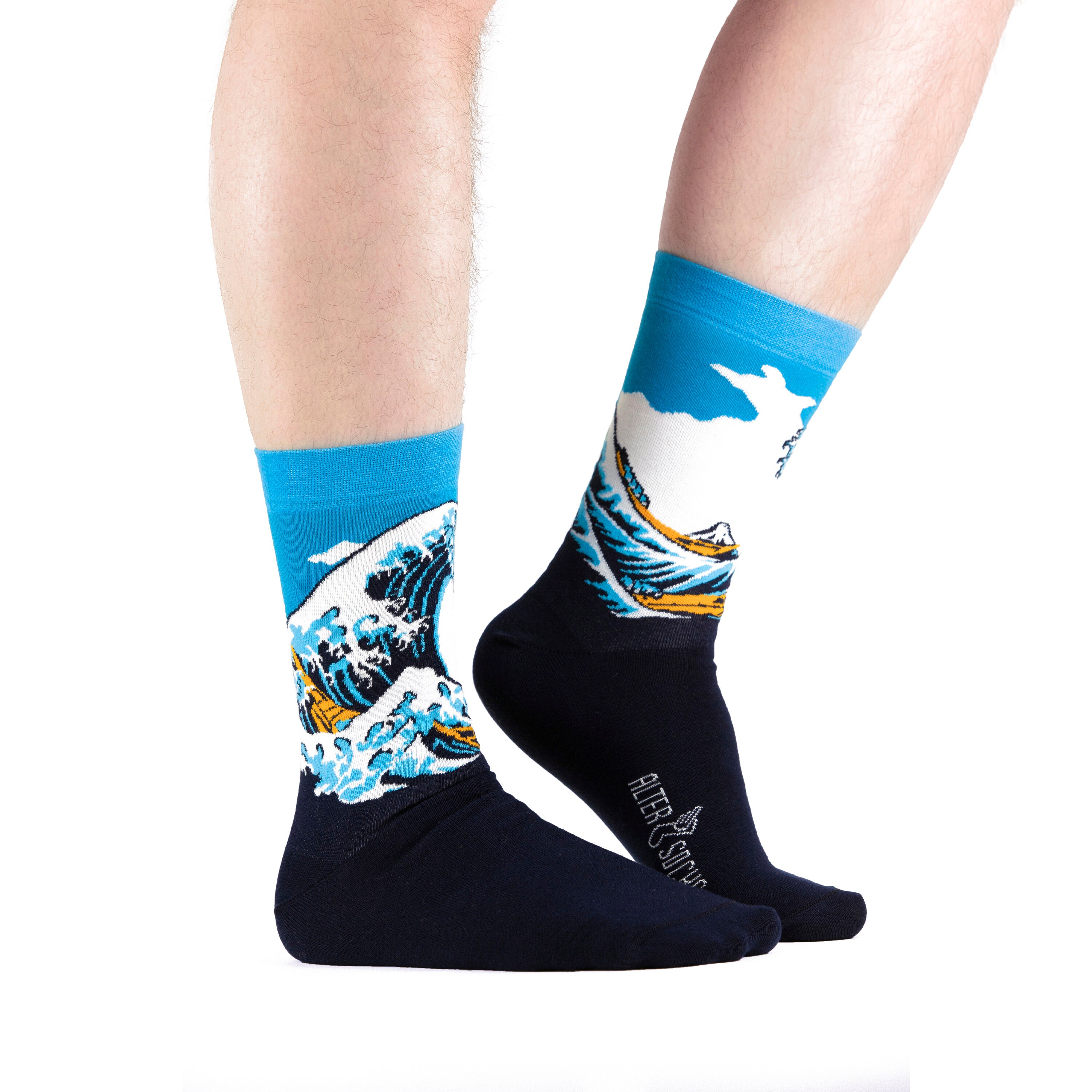 The Great Wave off Kanagawa Socks | Fun Socks | Japanese Art | Cute ...