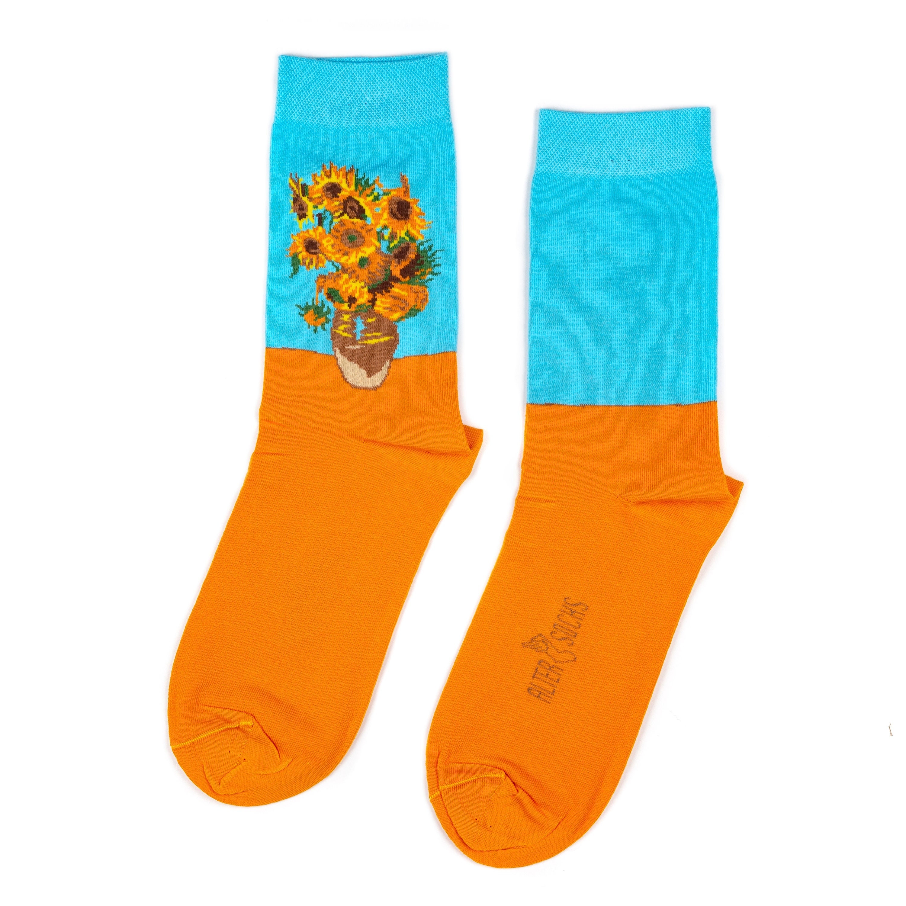 Van Gogh Sunflower Socks | Sunflower Art Socks | Fun Socks | Vincent ...