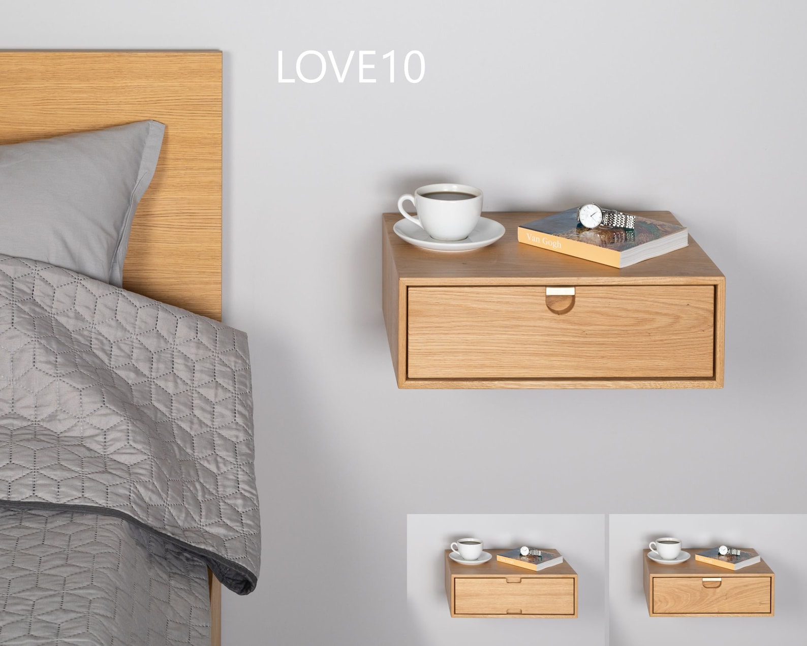 Floating Night Stand Nightstand Floating Bedside Table - Etsy