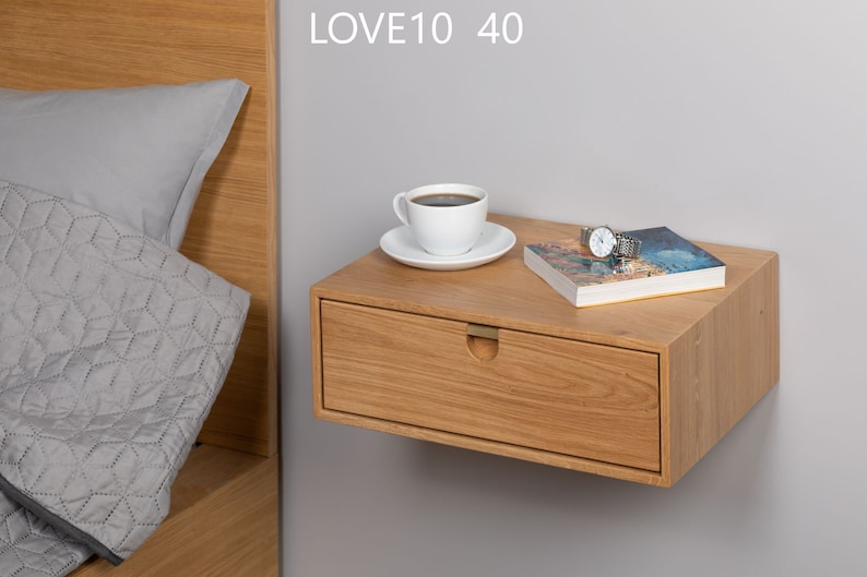 Floating Night Stand Nightstand Floating Bedside Table - Etsy