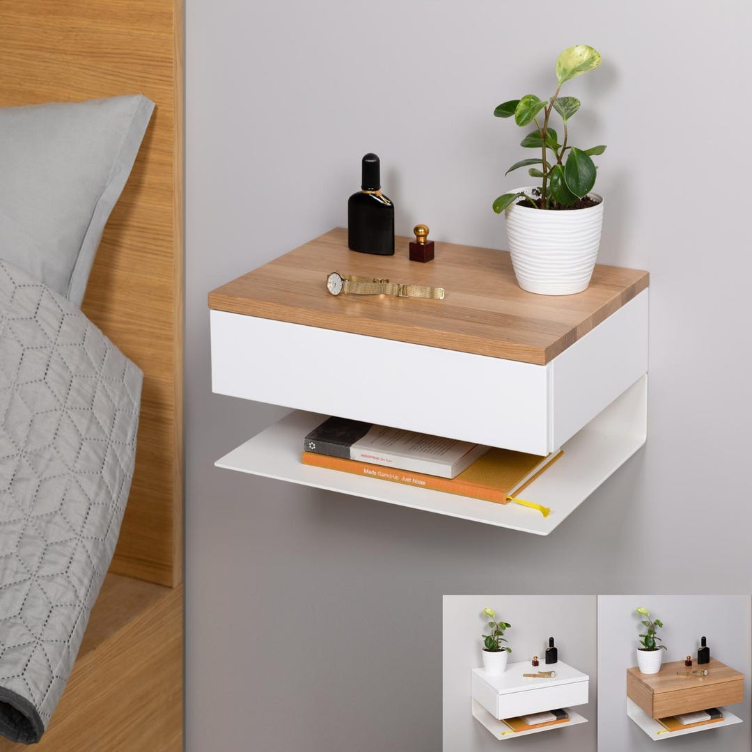 Floating Night Stand, Nightstand, Floating Bedside Table - Etsy