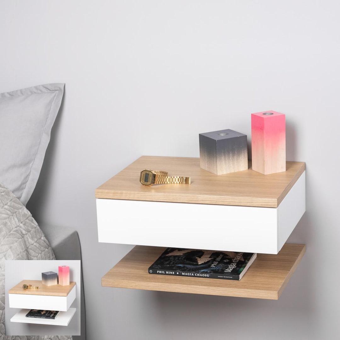 Floating Nightstand, Floating Bedside Table - Etsy