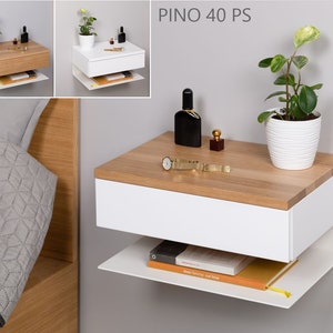 Floating Night Stand Nightstand Floating Bedside Table - Etsy