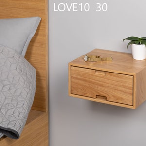 Floating Night Stand Nightstand Floating Bedside Table - Etsy