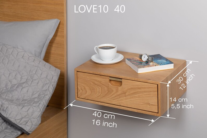 Floating Night Stand Nightstand Floating Bedside Table - Etsy