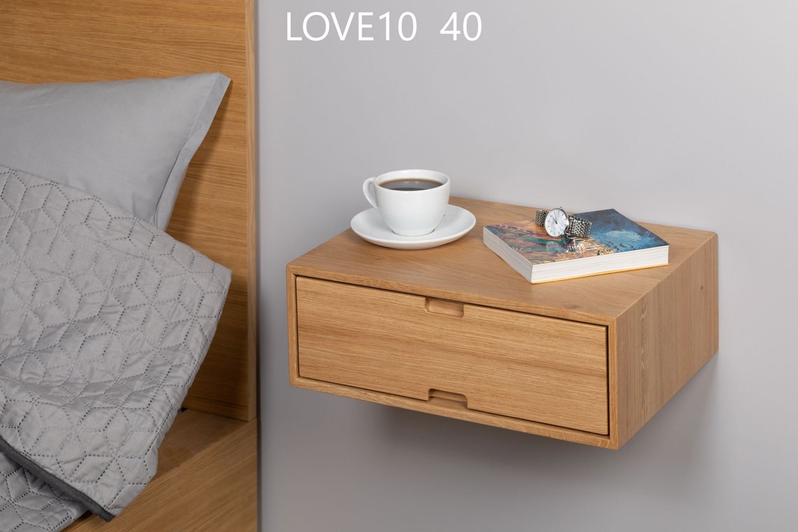 Floating Night Stand Nightstand Floating Bedside Table - Etsy