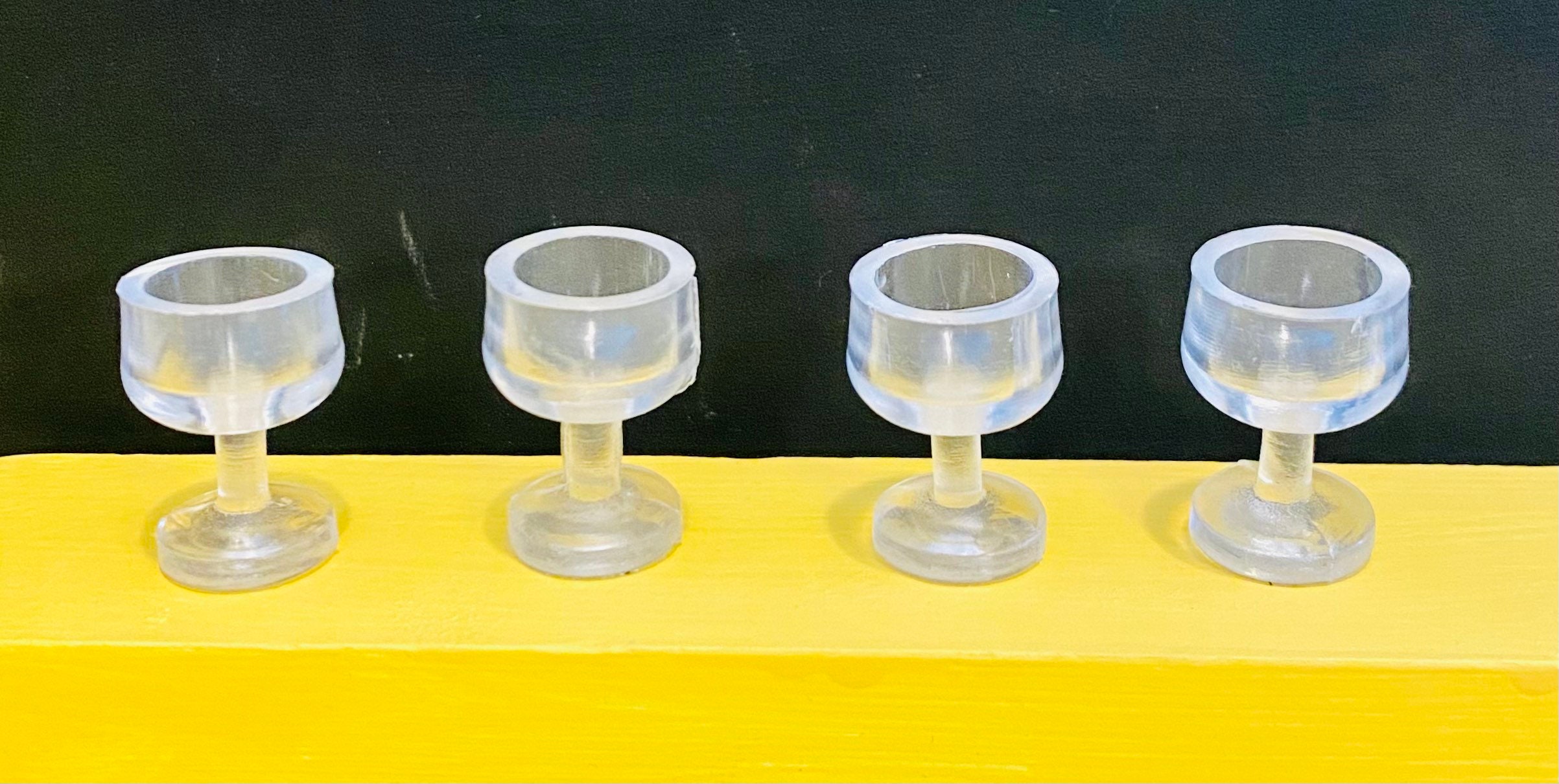 Miniature Plastic Wine Glasses For Crafting 4 Pieces Etsy Uk