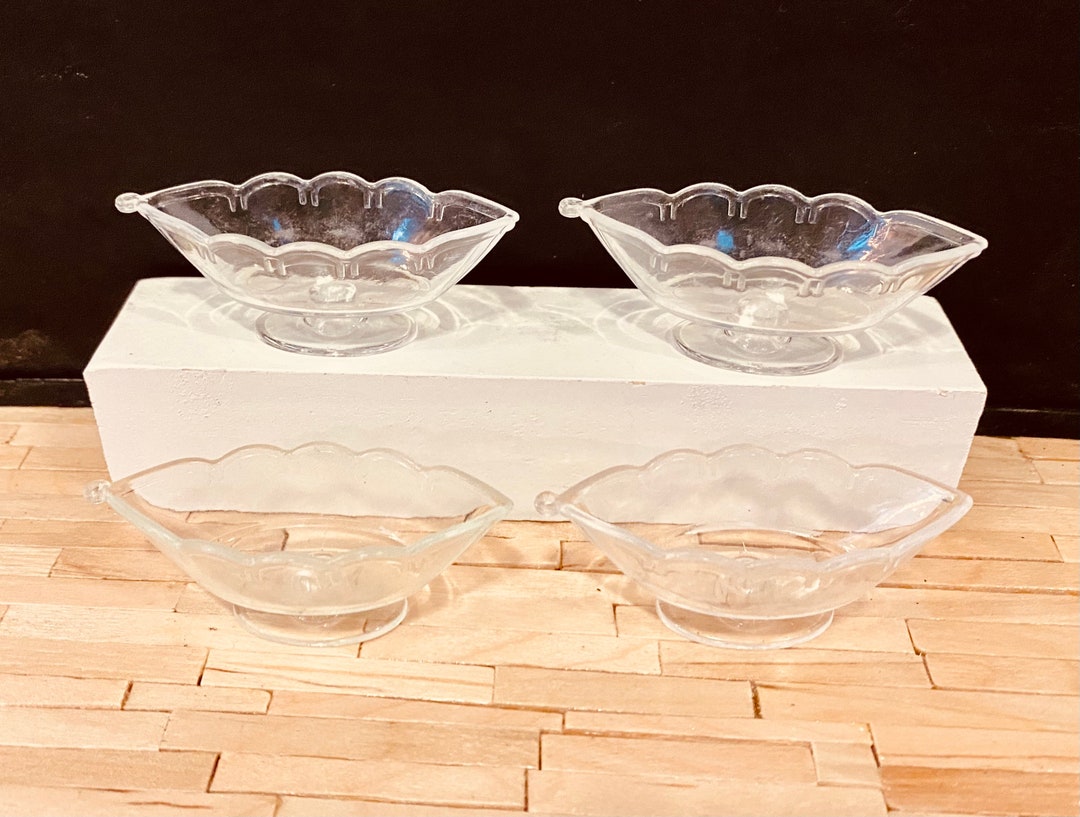 Miniature Plastic Oval Banana Split Dishes for Crafting 4 - Etsy