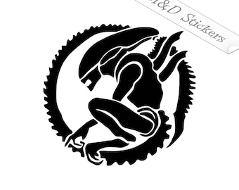 Xenomorph Sticker Alien Sticker - Etsy