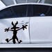 2 Decals Wile E Coyote Hitting Wall Splat Wiley Vinyl Decal Sticker ...