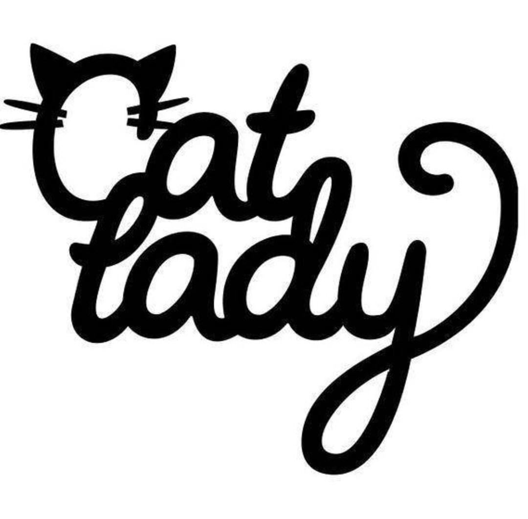 2x Cat Lady Mom Vinyl Decal Sticker Different Colors & Size for Cars ...