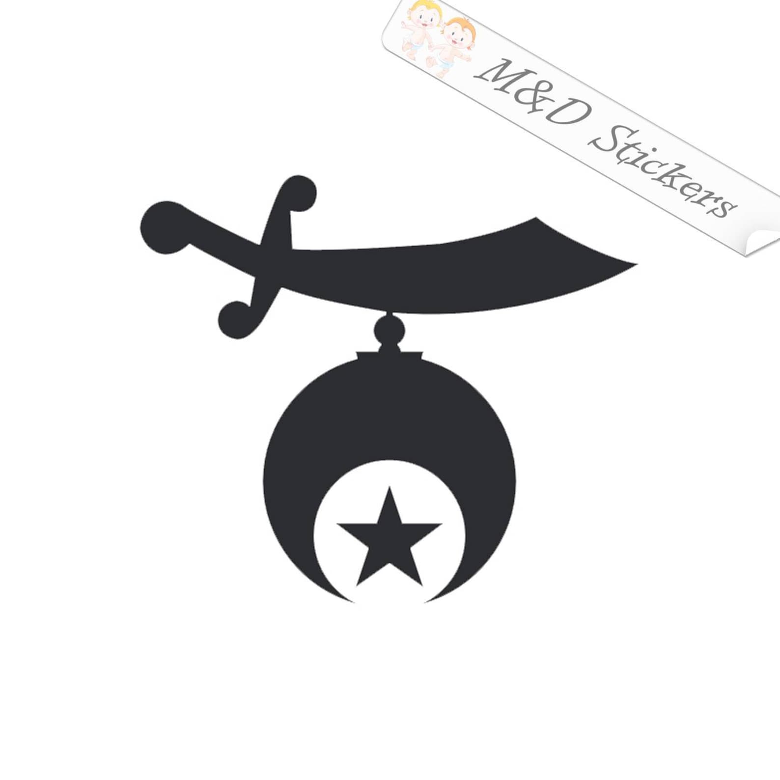 2x Shriners Logo Vinyl Decal Sticker Different Colors & Size - Etsy