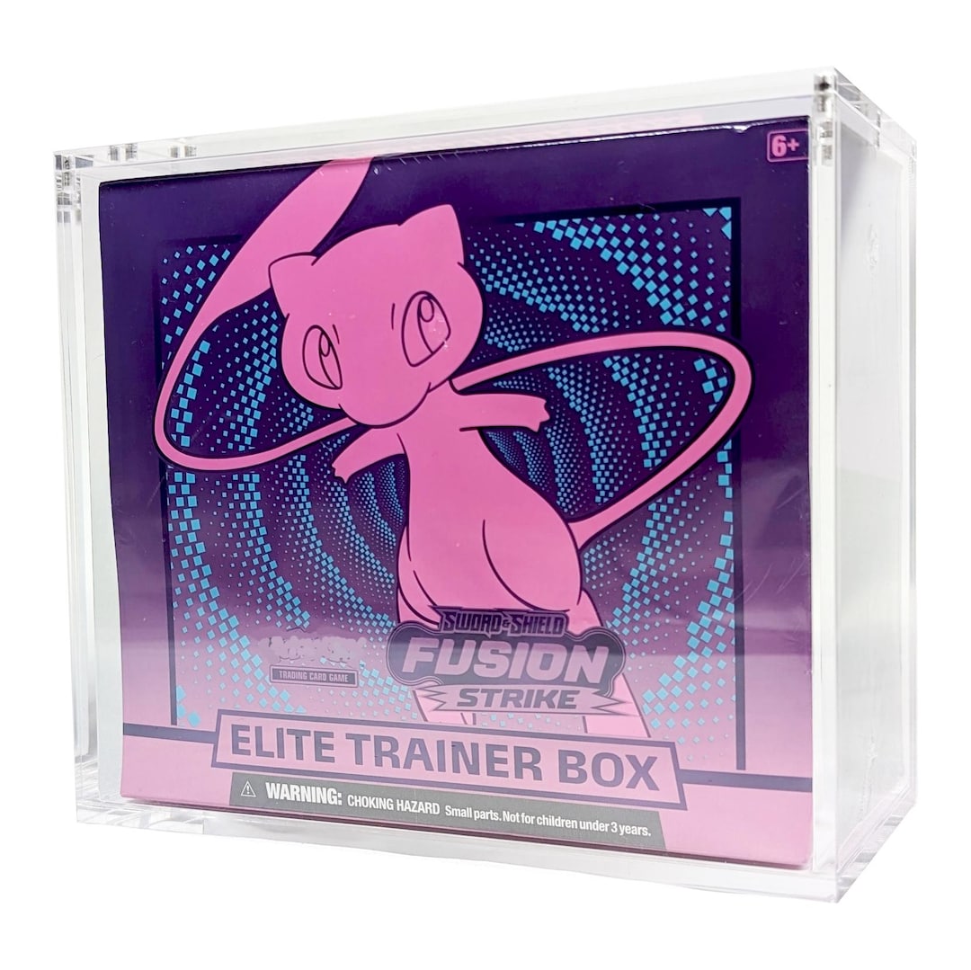 Acrylic Pokemon ETB Acrylic Display Case | Magnetic Lid, UV Protected ...