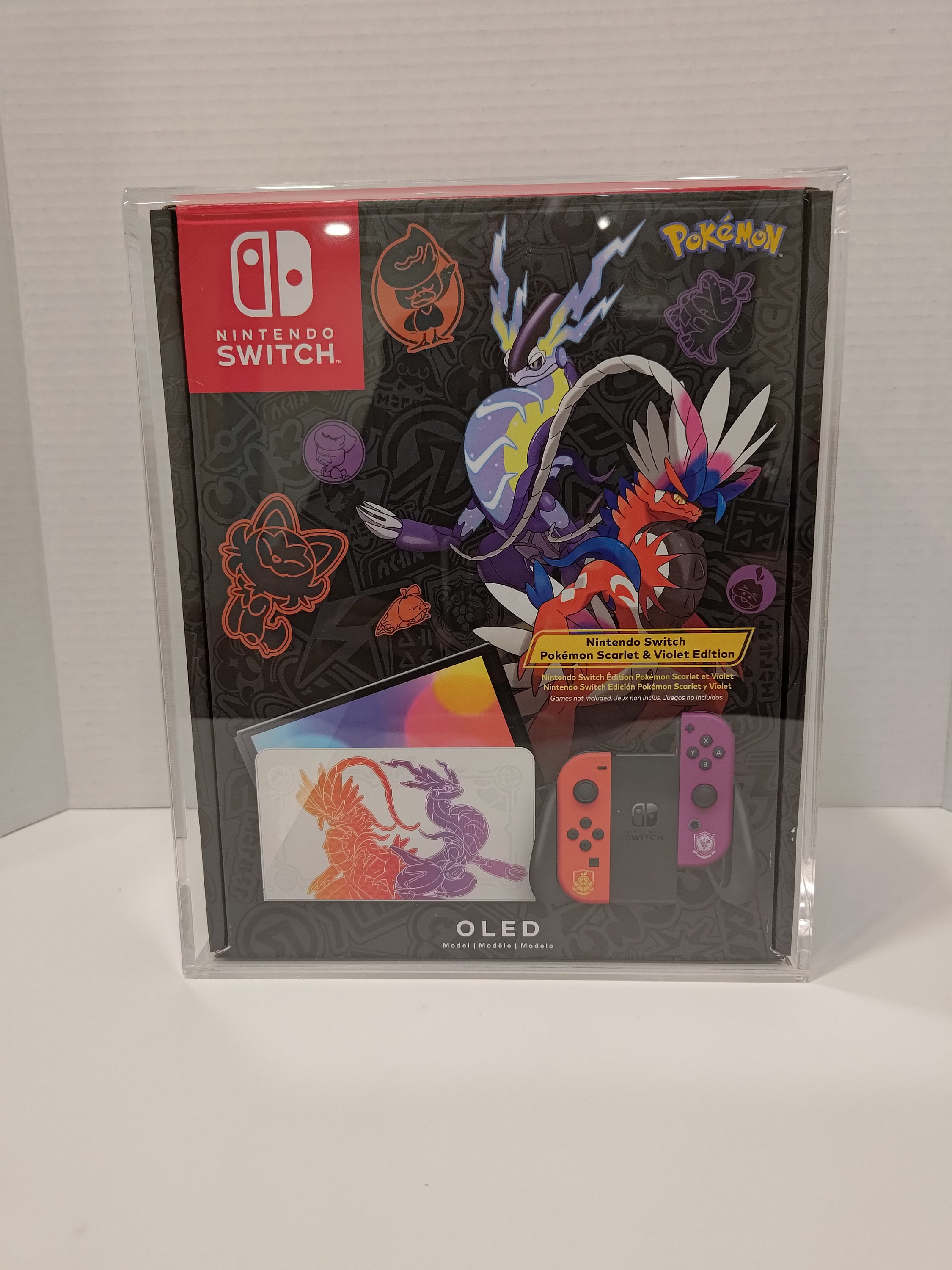 Nintendo Switch OLED Box Protector and Display Case Acrylic Hard Case ...