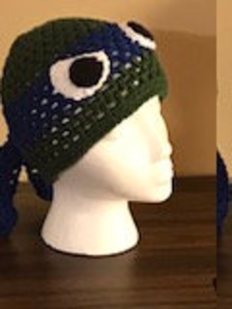 Crocheted Teenage Mutant Ninja Turtle Hats - Etsy