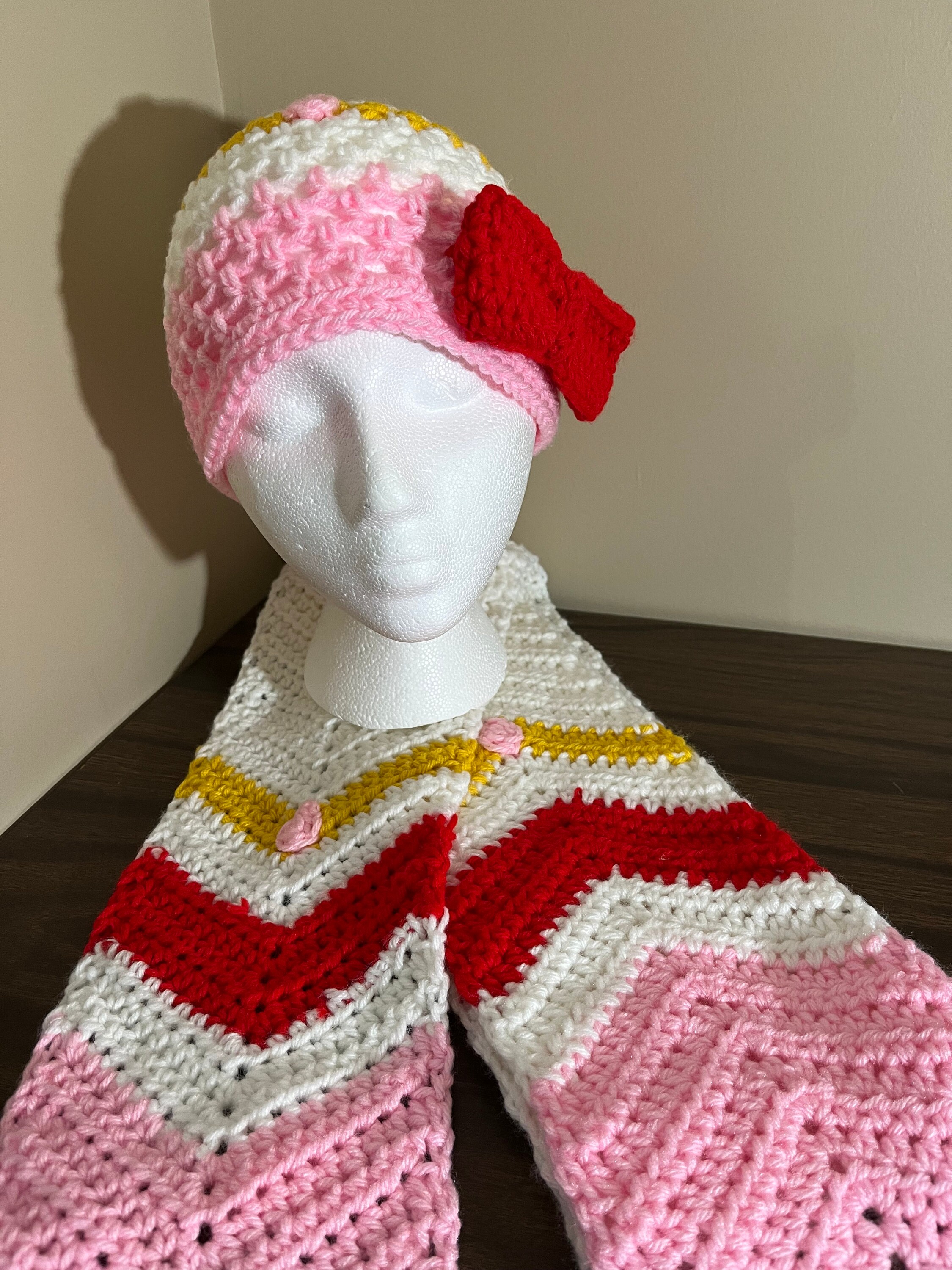 Crochet Sailor Moon Scarf and Hat Sets. - Etsy