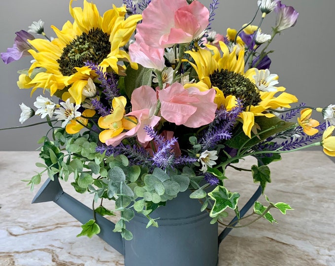 Watering Can Arrangement-french Country Arrangement-farmhouse ...