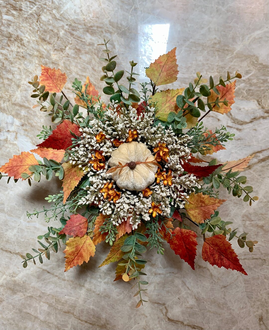 Small Modern Farmhouse Fall Arrangement-fall Gray Vintage Drawer ...