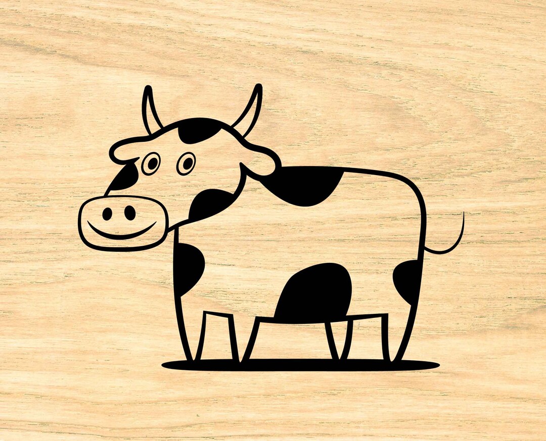 Cow SVG, Heifer Cut File, Farm Animal SVG, T Shirt SVG, Digital Art ...