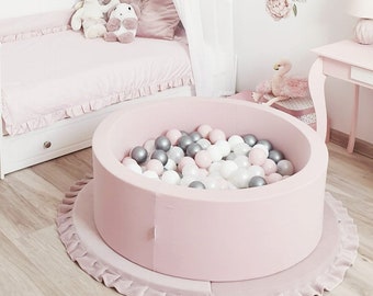 Ball Pit 200 Balls Included Pink Ball Pit Kids Ball Pit - Etsy