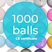1000 Bulk Ball Pit Bals of Yur Choice | Set of Coloured Balls | Ball ...