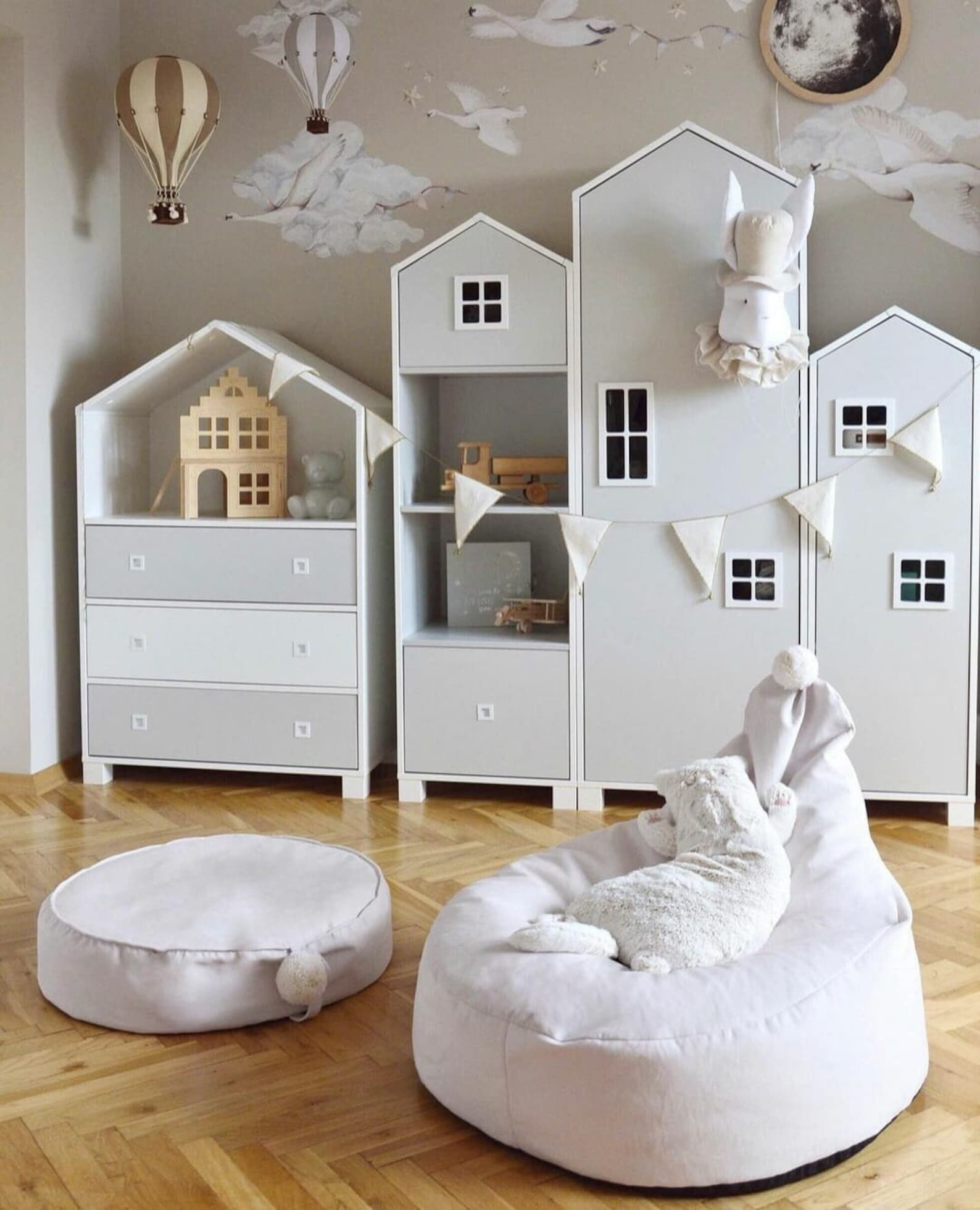 Bean Bag for Kids Small Pouf for Kids Floor Pouf Big - Etsy