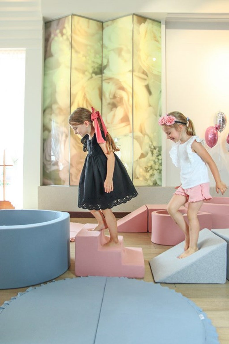 Beige Climbing Foam Play Set With Large Square Ball Pit 400 - Etsy