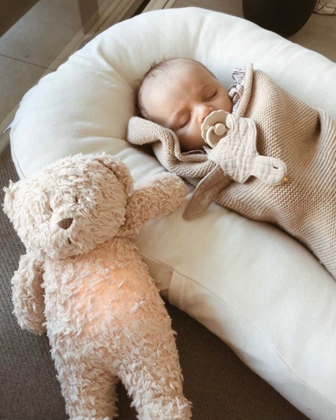 Moonie ORGANIC Humming BEAR With LAMP Soft Cuddly Teddy Bear Baby Lamp ...