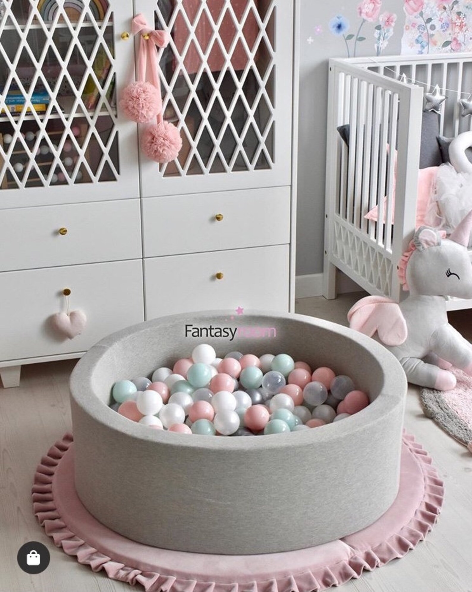 Ball Pit 200 Balls included Gray | Etsy