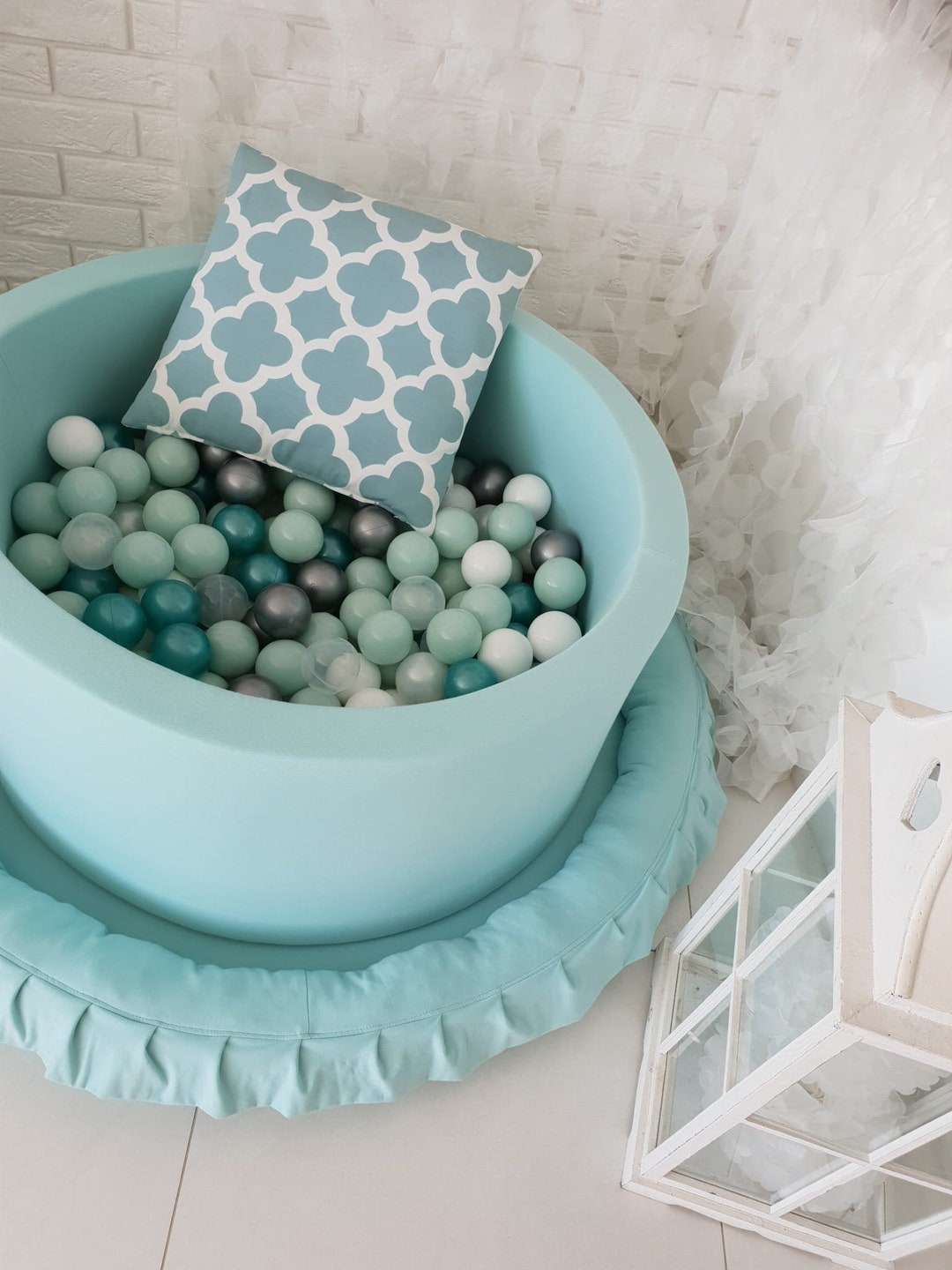 Ball Pit - Mint + 300 Balls Included (colour of Your Choice) - Etsy