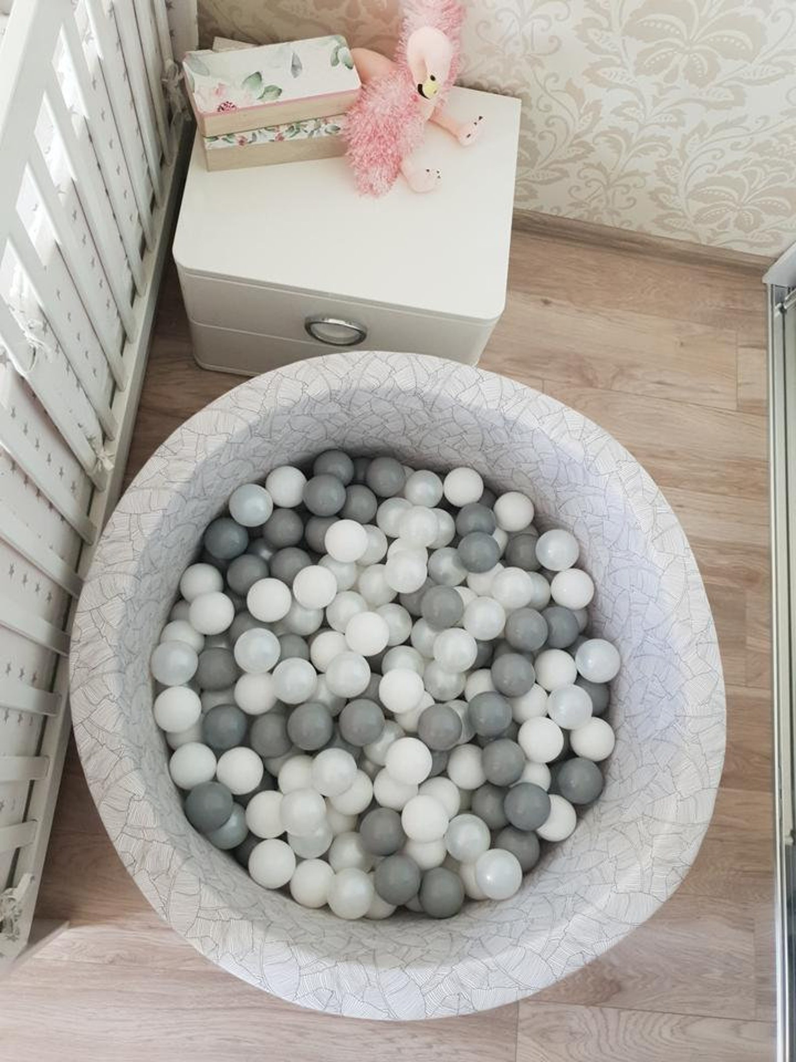 Ball Pit 200 Balls Included Banana Leaf Patterned | Etsy