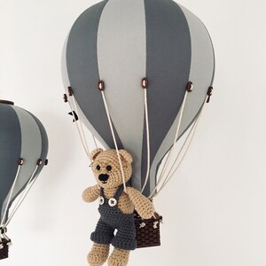 Light Gray-dark Gray Decorative Balloon Hot Air Balloon Fabric Air ...