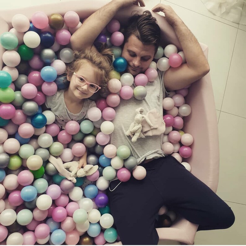 Beige Large Square Ball Pit 400 Balls Included Gray Pit - Etsy