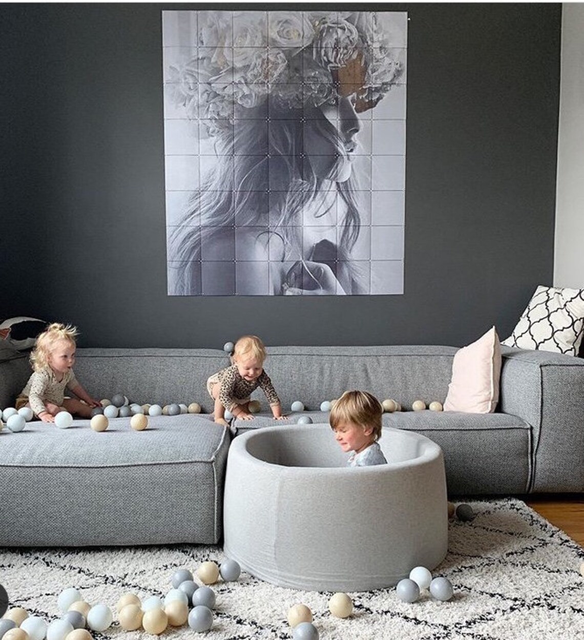 Ball Pit 200 Balls of Your Choice Included Gray | Etsy