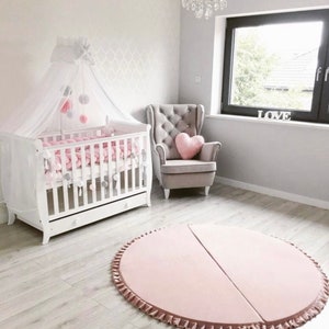 Large Round Ball Pit + 300 Balls Included - Gray, Pink, Pit Ball Kids ...