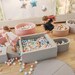 Large Square Ball Pit 400 Balls Included Gray Pit Ball - Etsy