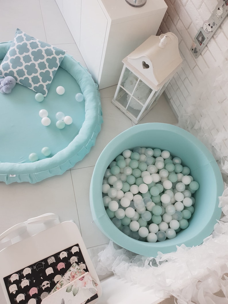 Ball Pit - Mint + 300 Balls Included (colour of Your Choice) - Etsy