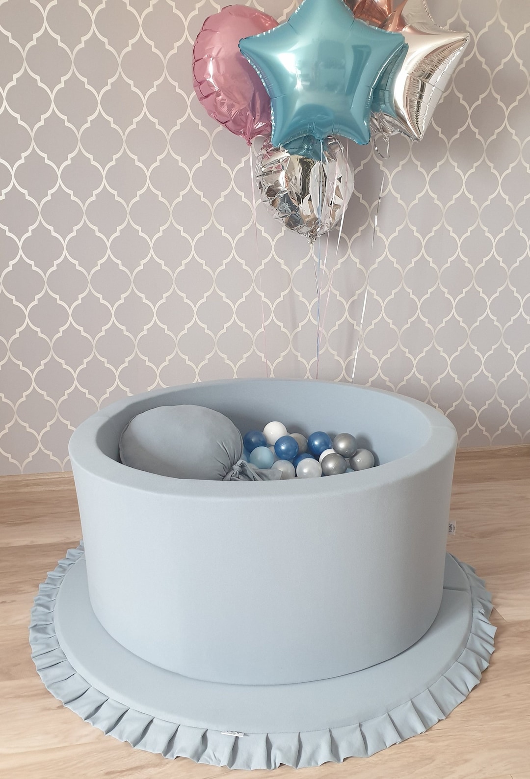 Dusty Blue Ball-pit Round +300 Balls Included - Etsy