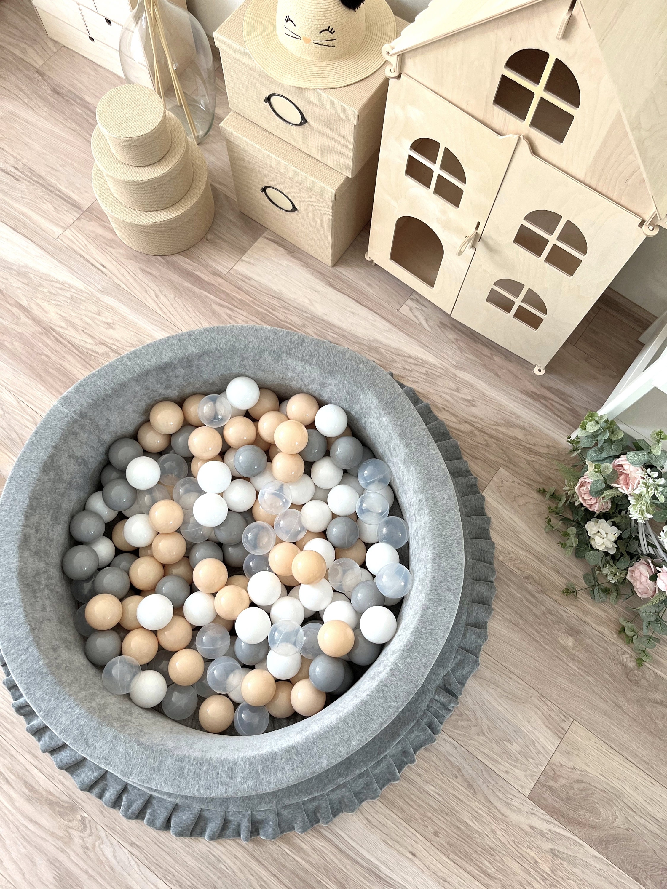 1000 Bulk Ball Pit Bals of Yur Choice | Set of Coloured Balls | Ball ...