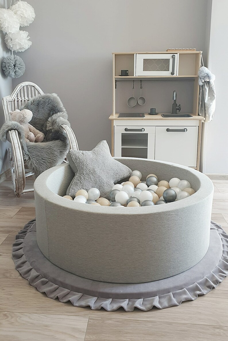 Ball Pit 200 Balls Included Gray - Etsy